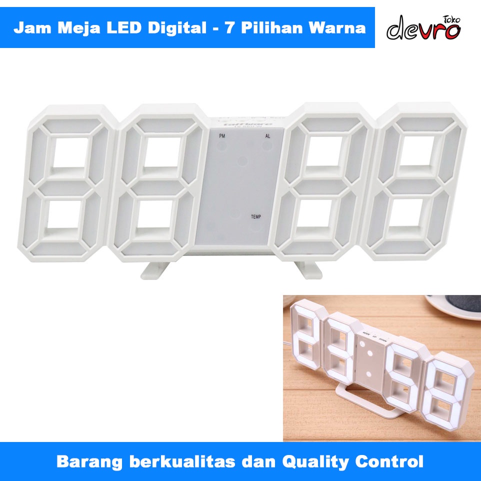 Jual Jam Meja LED Digital Clock - Jam Digital - Jam Dinding - Taffware ...