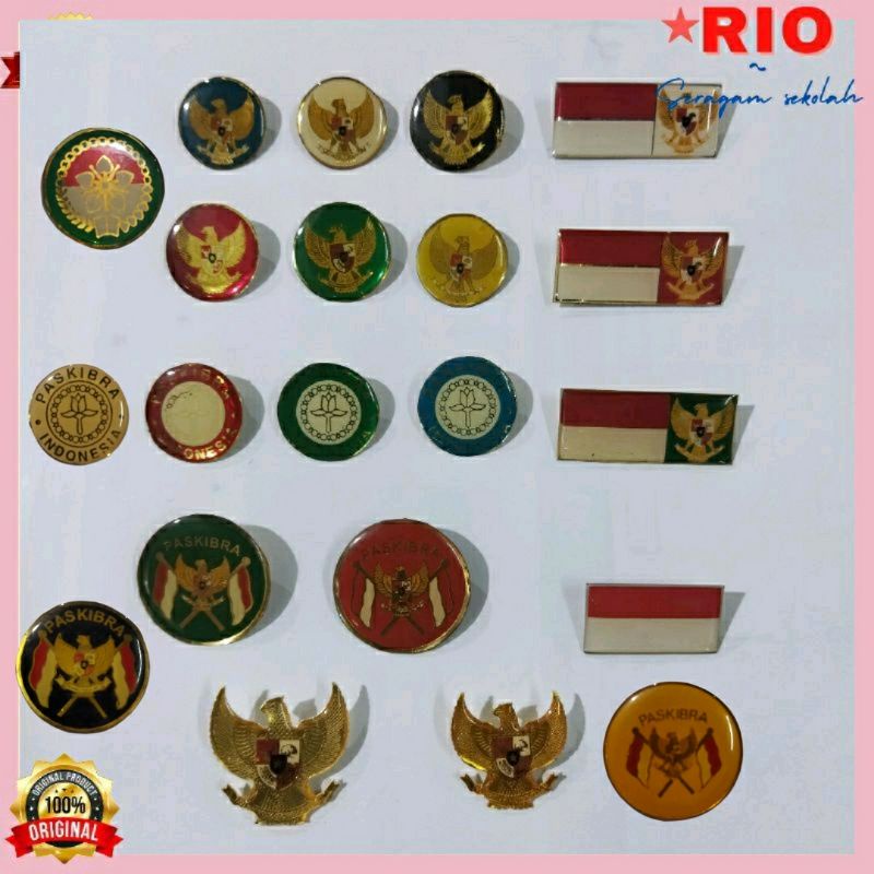 Jual pin LK merah putih garuda PASKIBRA, pin custom | Shopee Indonesia