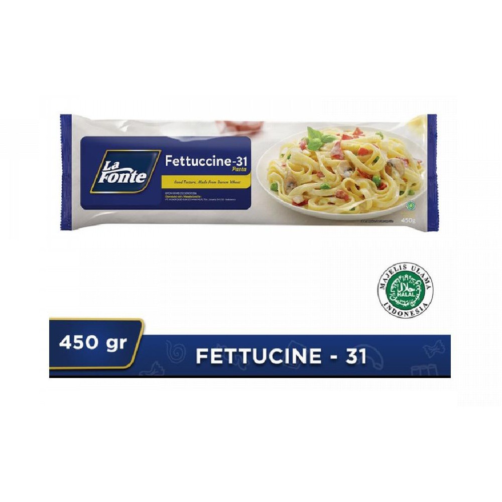 Jual La Fonte Pasta Fettuccine 31 450g 450 gram 450gr | Shopee Indonesia