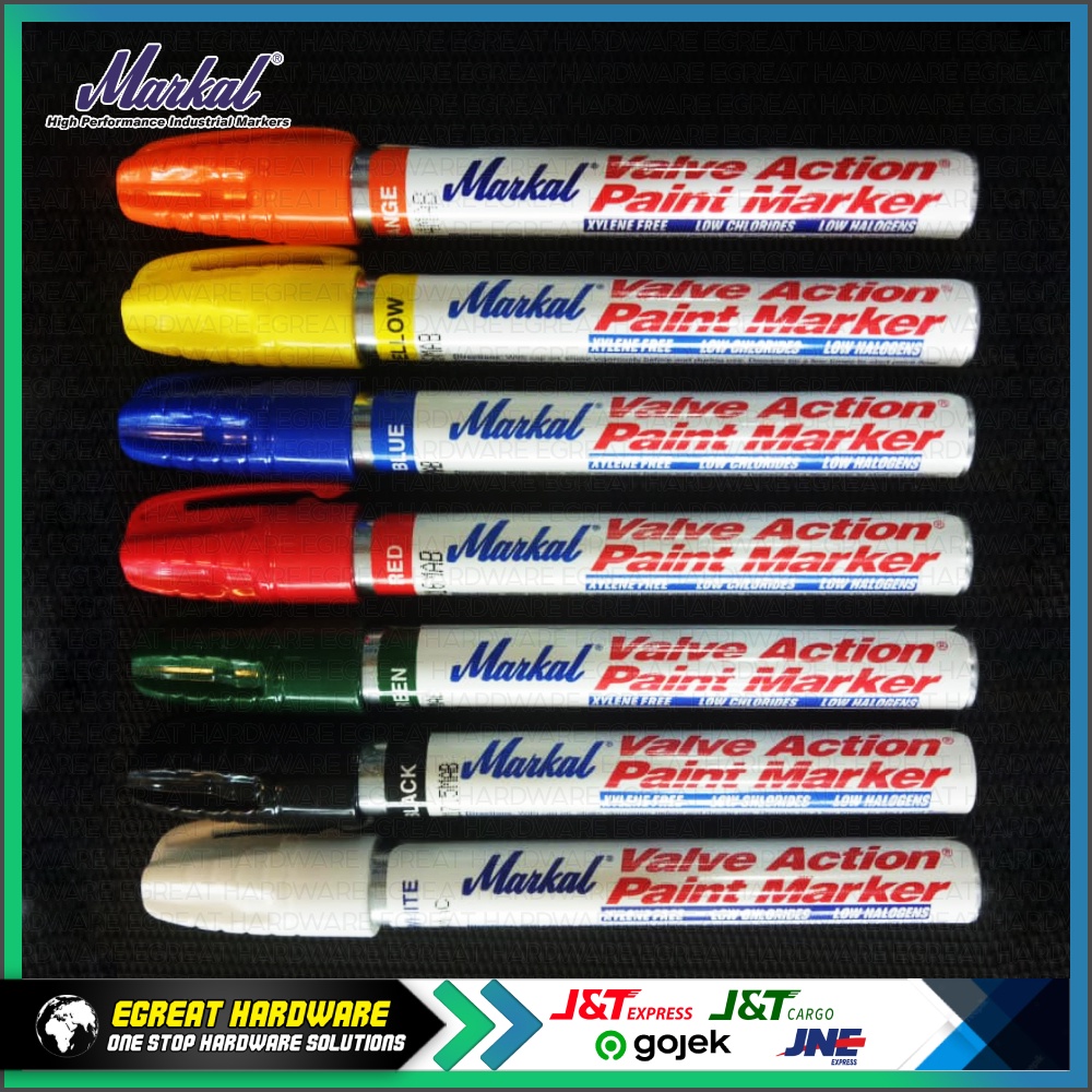 Jual Spidol Marking Permanen Paint Marker industri Markal Valve Action ...