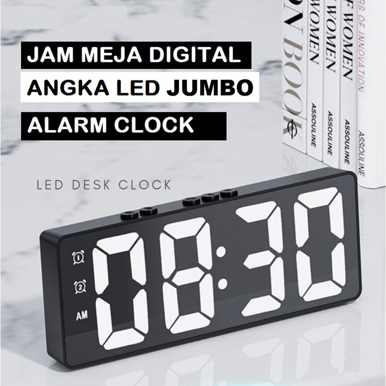 Jual Jam Meja Digital LED (ANGKA BESAR) Weker Table Tidur Digital Smart ...