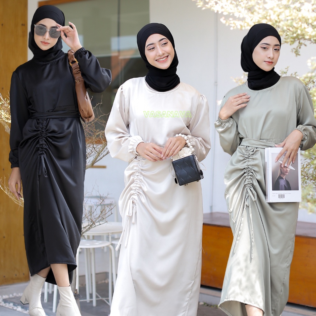 Jual DRESS SERUT SATIN | BAJU KONDANGAN WANITA | DRESS BRIDESMAID ...