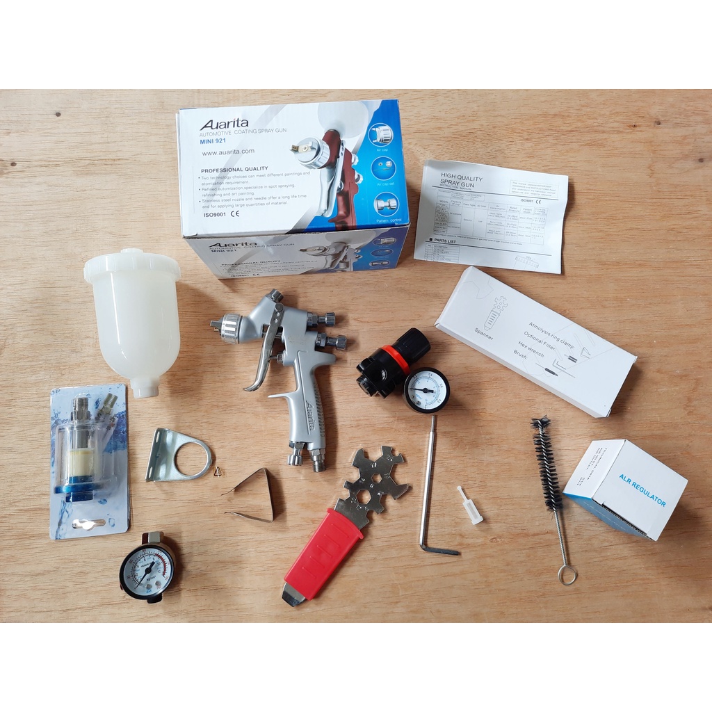 Jual Spray Gun HVLP Auarita H921 / H-921 Nozzle 1.0 1.2 Otomotif ...
