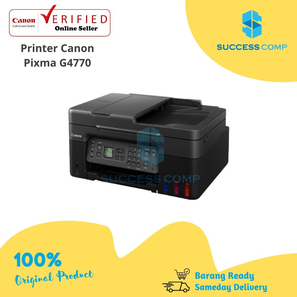 Jual Printer Canon PIXMA G4770 G 4770 All In One Fax WiFi ADF | Shopee ...