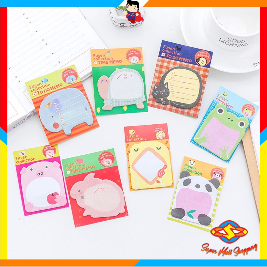 Jual SMS Sticky Notes Motif HewanTempelan Kertas Catatan Memo Note ...