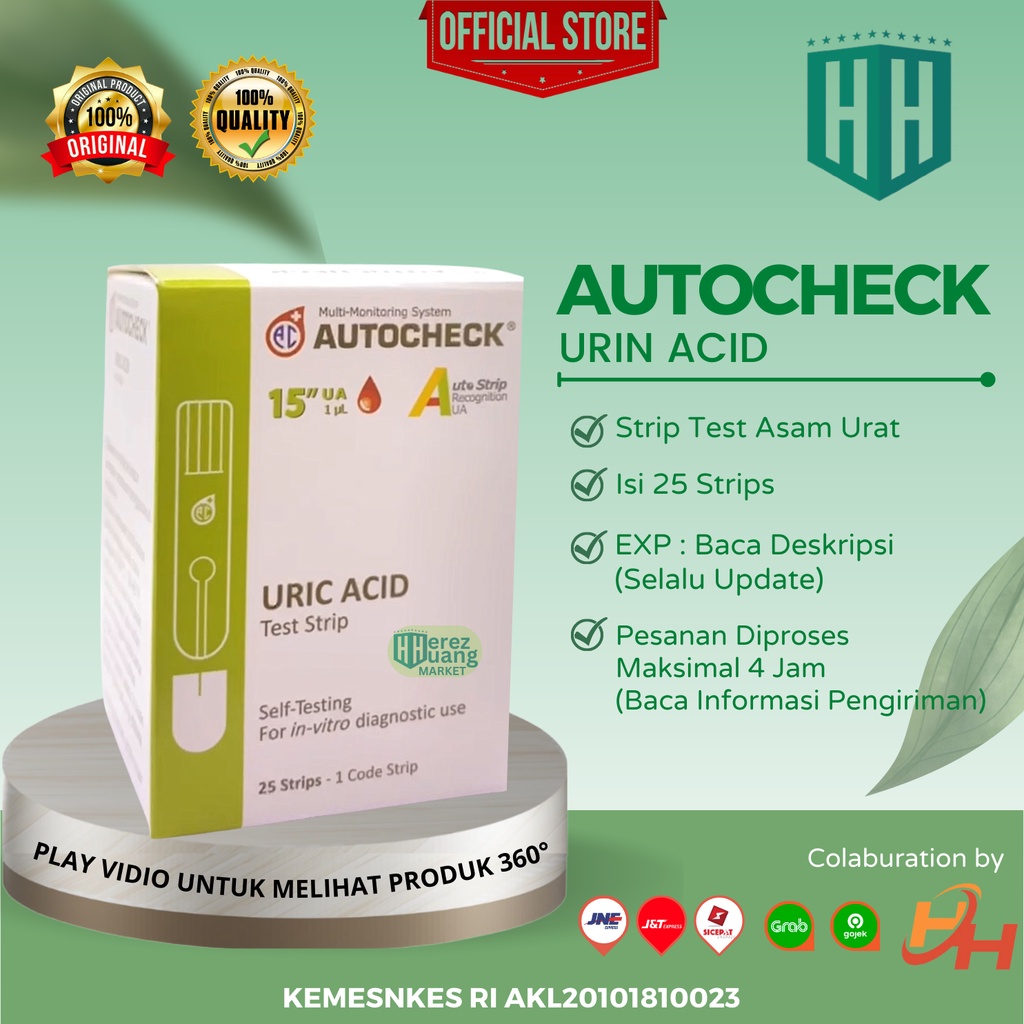 Jual AUTOCHECK URIC ACID - Free Ongkir - Strip Test Auto Check Asam ...