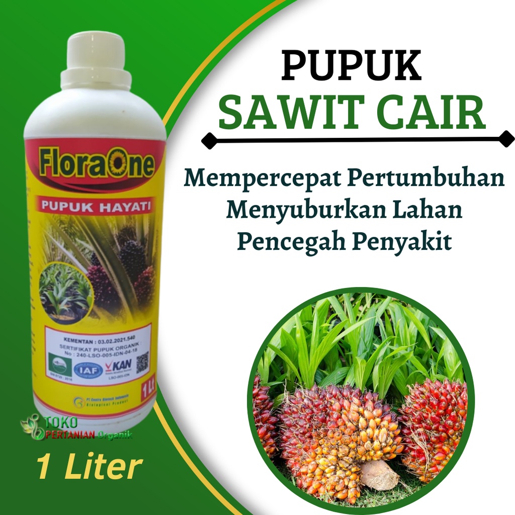 Jual Pupuk Cair 1 L bibit sawit supaya berbuah lebat anti penyakit tajuk, Fungisida hayati agar ...