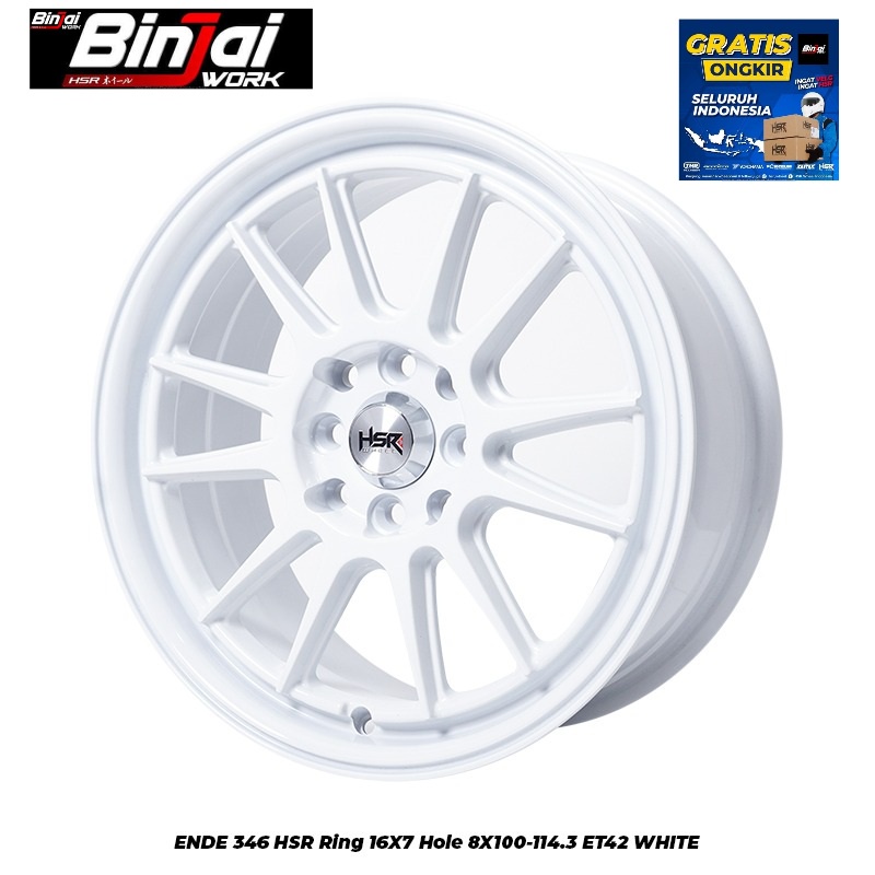 Jual velg mobil racing original hsr ende ring 16 untuk brio sirion ayla agya sigra calya soluna ...