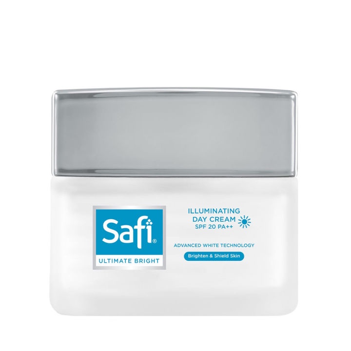Jual Safi Ultimate Bright Illuminating DAY Cream Spf 20 Pa ++ 45gr (BIRU PUTIH)/(KEMASAN RANDOM ...