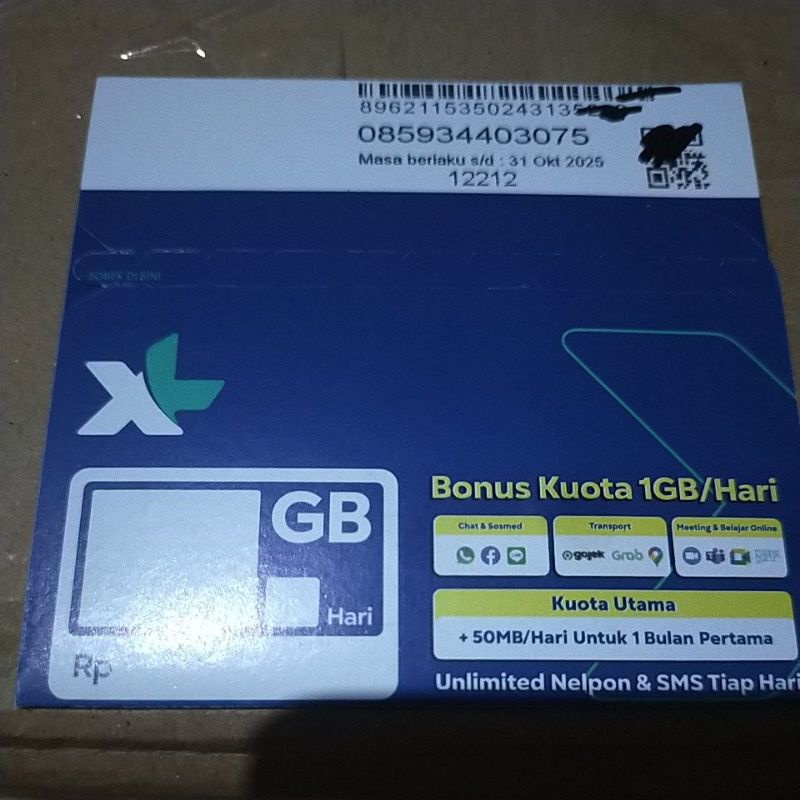 Jual PERDANA SEGEL XL NASIONAL EXP 2027 TIDAK BISA DI REGIS LANGSUNG ...