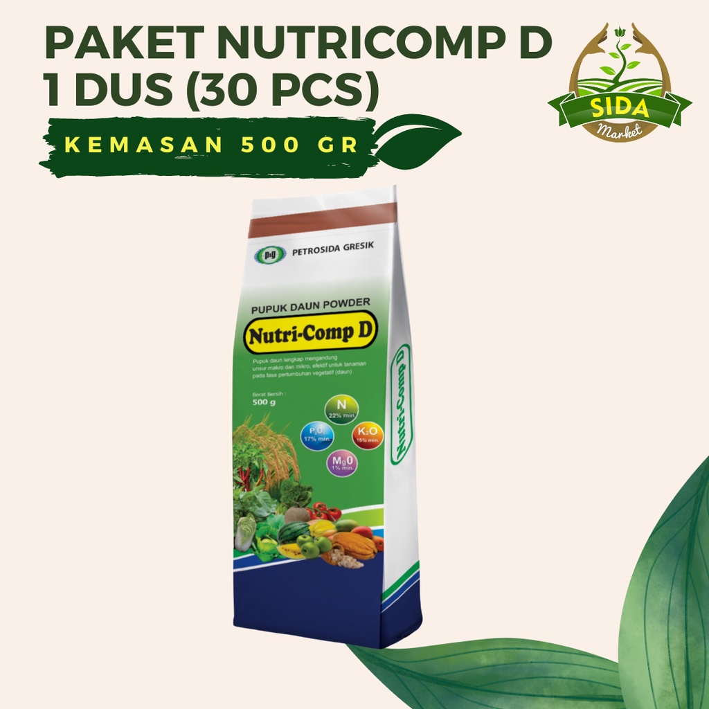 Jual Nutricomp D - Pupuk Daun 500 gr (1 Dus = 30 pcs) | Shopee Indonesia