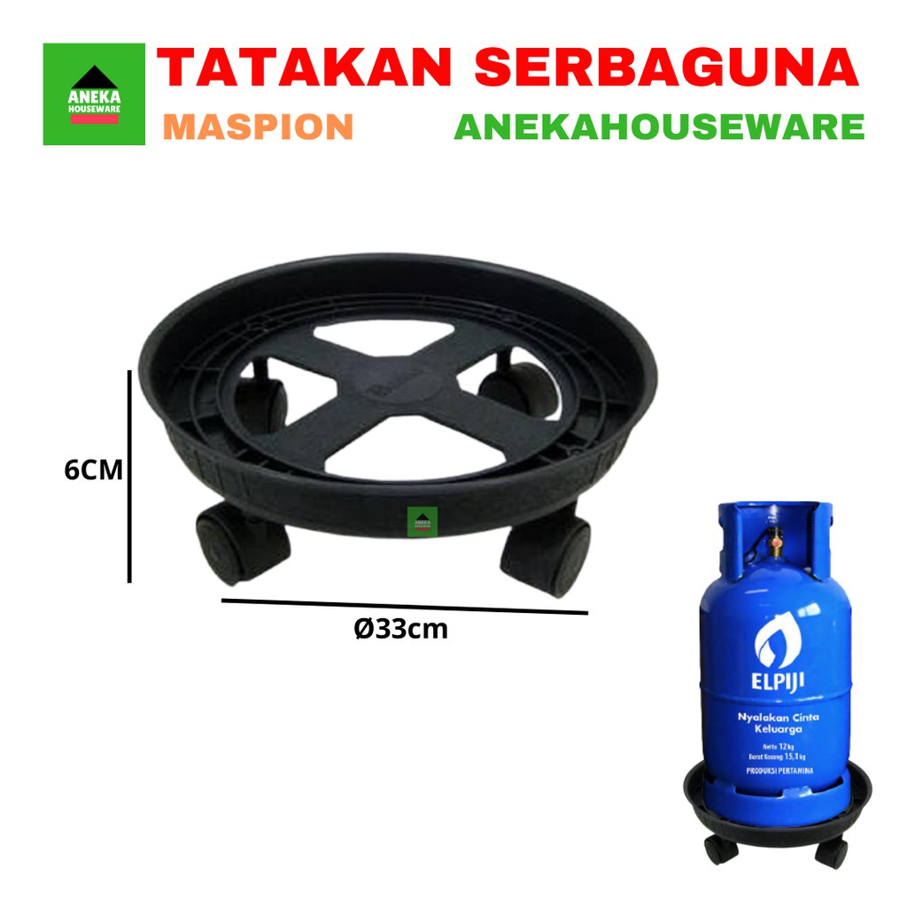 Jual Tatakan Gas Roda Tabung Gas Elpiji Tray Trolley LPG | Shopee Indonesia