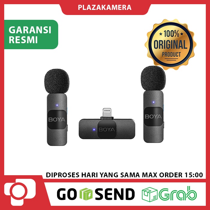 Jual Boya BY-V2 Mini Wireless Microphone Lightning Jack iOS | Shopee ...