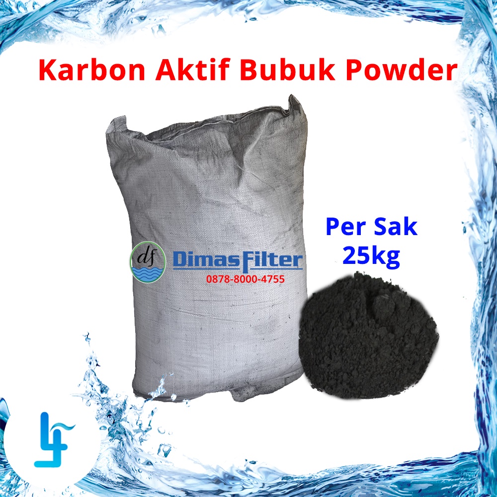 Jual Karbon Aktif Activated Carbon Arang Powder Serbuk Bubuk Per Sak ...
