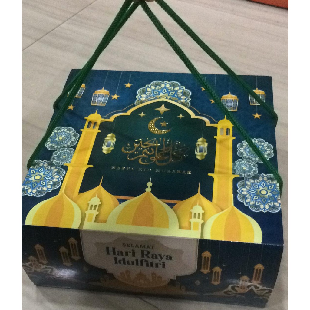 Jual Box Lebaran Tali 22cm x 22cm || Box Kraft Lebaran || Box Hampers ...