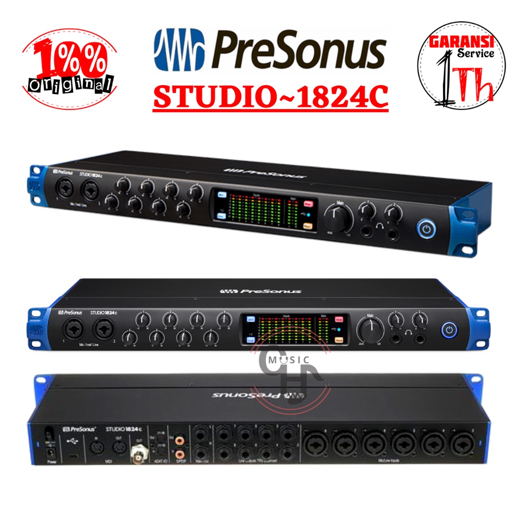 Jual PreSonus Studio 1824c USB-C Audio Interface Original | Shopee ...