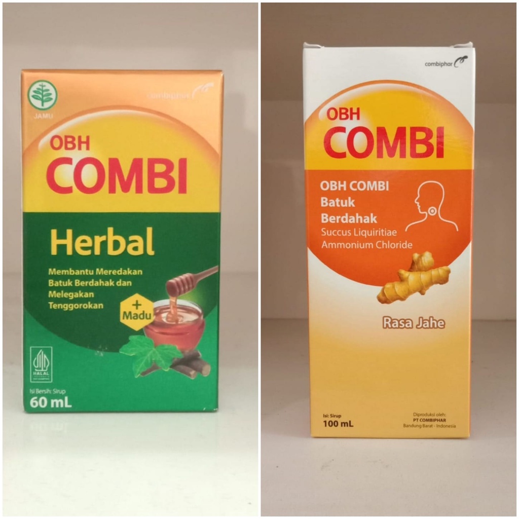 Jual OBH COMBI herbal 60 ml / jahe 100 ml CEK VARIAN | Shopee Indonesia