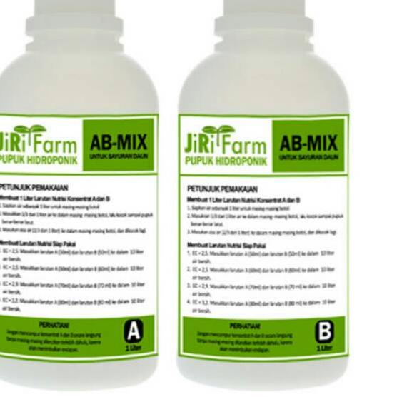 Jual Jirifarm AB Mix 1L Konsentrat (Botol) Pupuk/Nutrisi Hidroponik ...