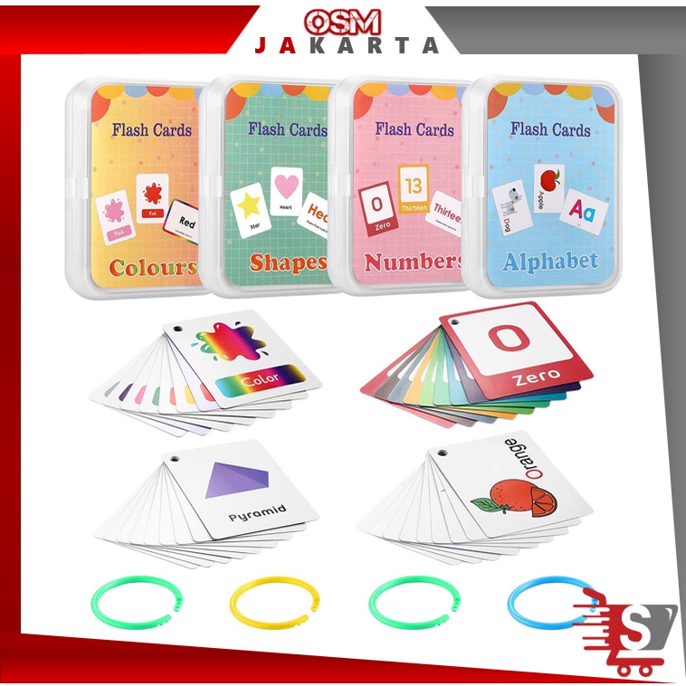 Jual OSM JKT 5727 Mainan Flash Card Anak Kartu Pintar Edukasi Belajar ...