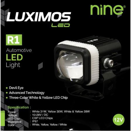 Jual Lampu led laser R1 ori nine luximos bay Luminos light devil 30watt ...