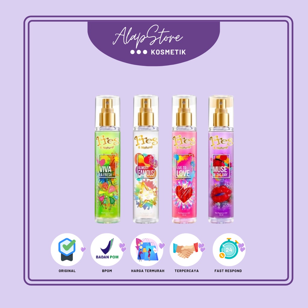 Jual Fres & Natural Spray Cologne Mix N Match All Varian | Shopee Indonesia