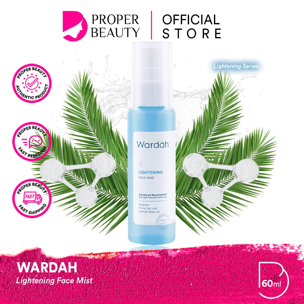 Jual WARDAH Lightening Face Mist Indonesia / Spray Wajah 60ml ...
