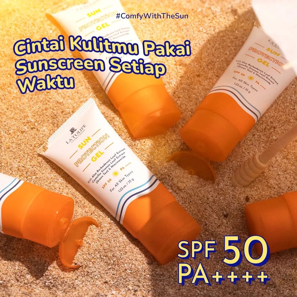 Jual LA TULIPE SUN PROTECTION GEL SPF 50 PA ++++ 35GR | Shopee Indonesia