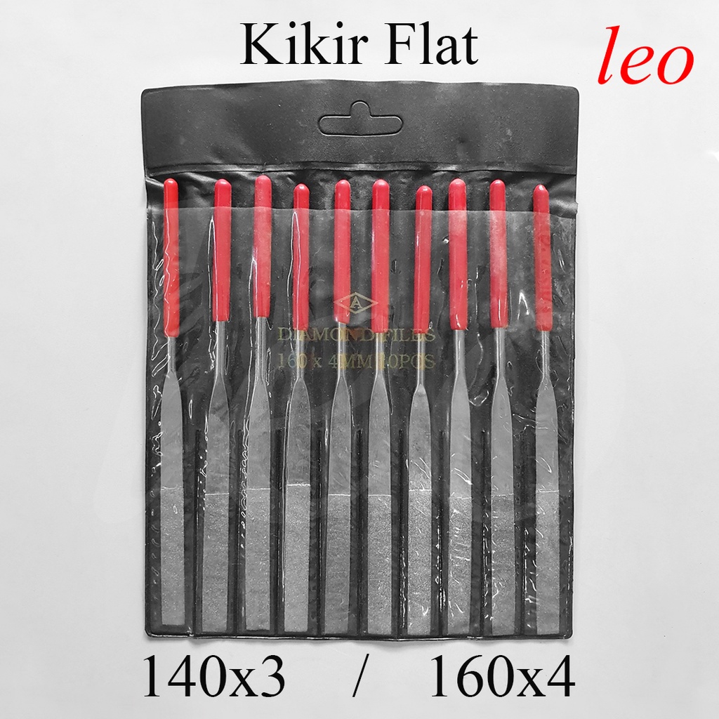 Jual Kikir Diamond Flat/Rata Set 10 Pcs 100x2mm 140x3mm 160x4mm Flat ...