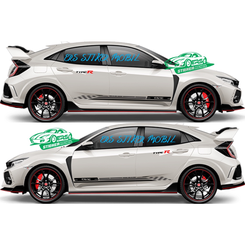 Jual stiker sticker mobil honda civic type R terbaru cutting stiker ...
