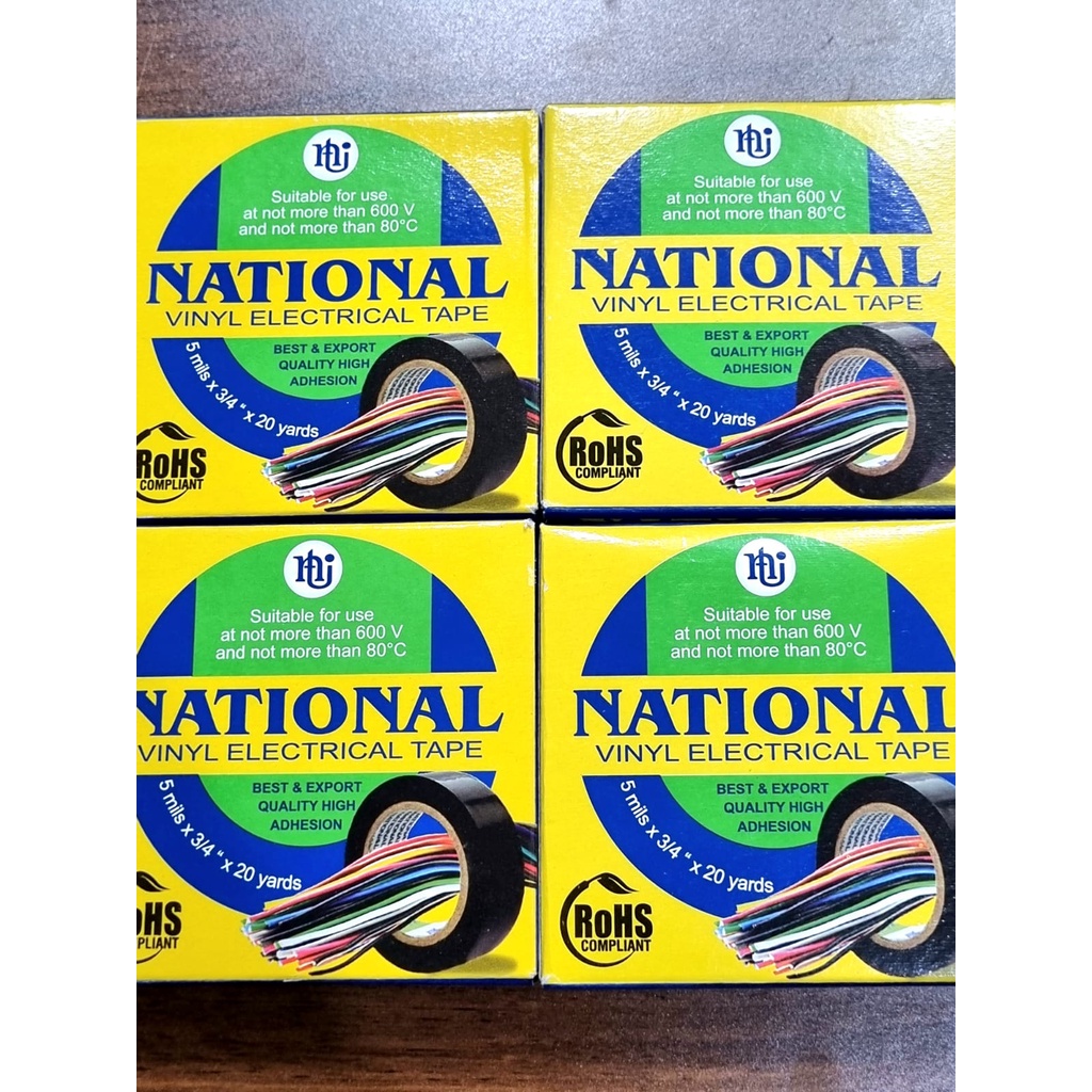 Jual NATIONAL ISOLASI LISTRIK HITAM 3/4 " INCI 20 YARD | Shopee Indonesia
