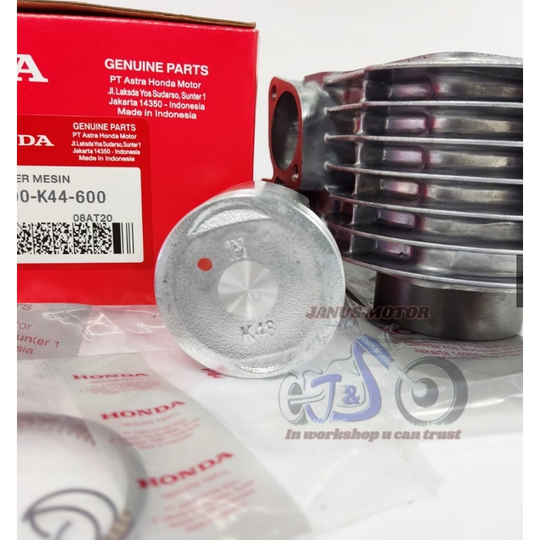 Jual BLOK SEHER K44 HONDA BEAT ESP SCOOPY VARIO 11O STATER HALUS PISTON KIT STANDAR ORI ASLI ...