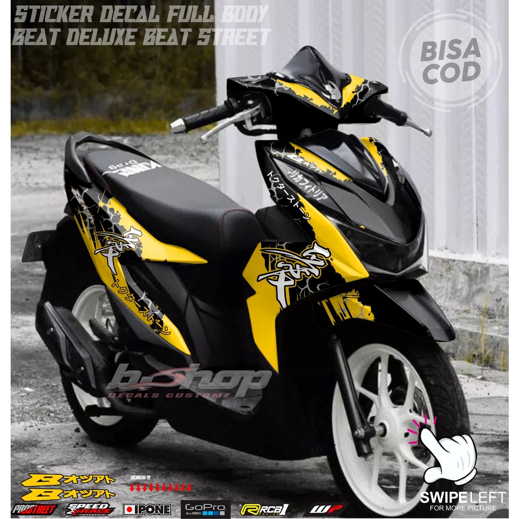 Jual Decal sticker beat deluxe fullbody variasi grafis kanji jepang ...