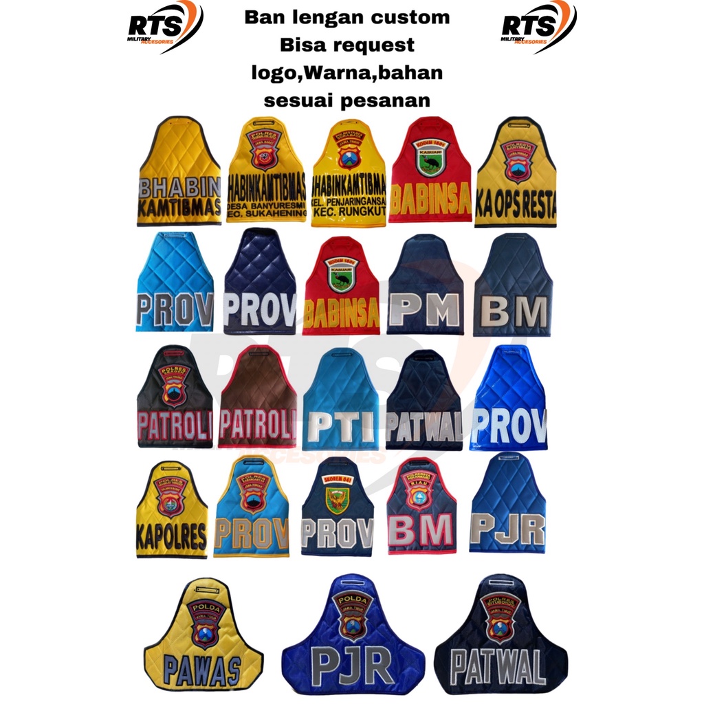Jual Ban lengan custom bordir/ban lengan bhabinkamtibnas/patwal/patroli ...