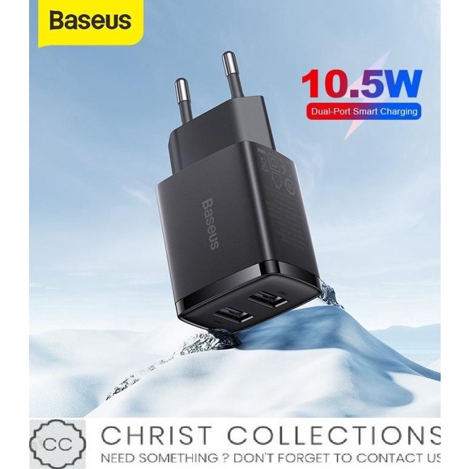 Jual BEST PRODUCT!!! KEPALA CHARGER BASEUS SPEED MINI DUAL USB CHARGER ...