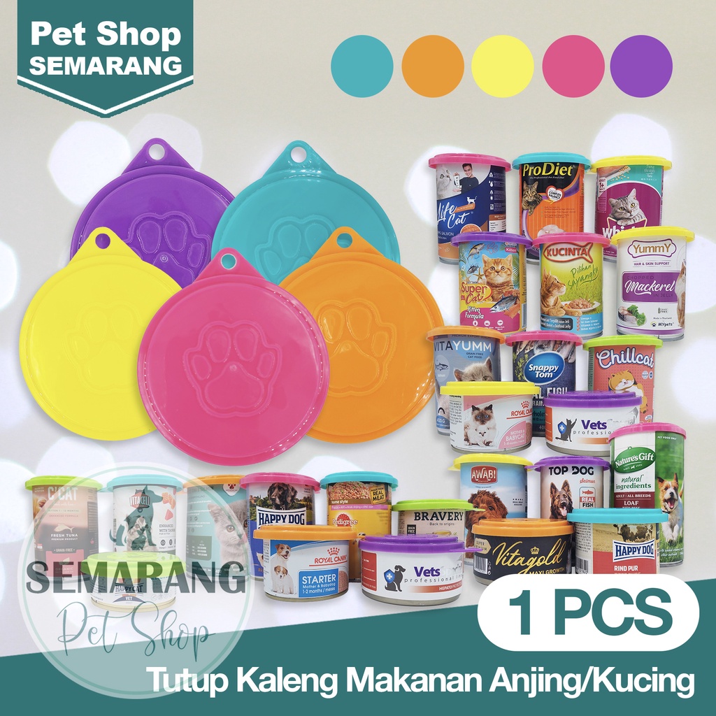 Jual Tutup Kaleng Makanan Basah Kucing Anjing | Penutup Wet Food/Lid ...
