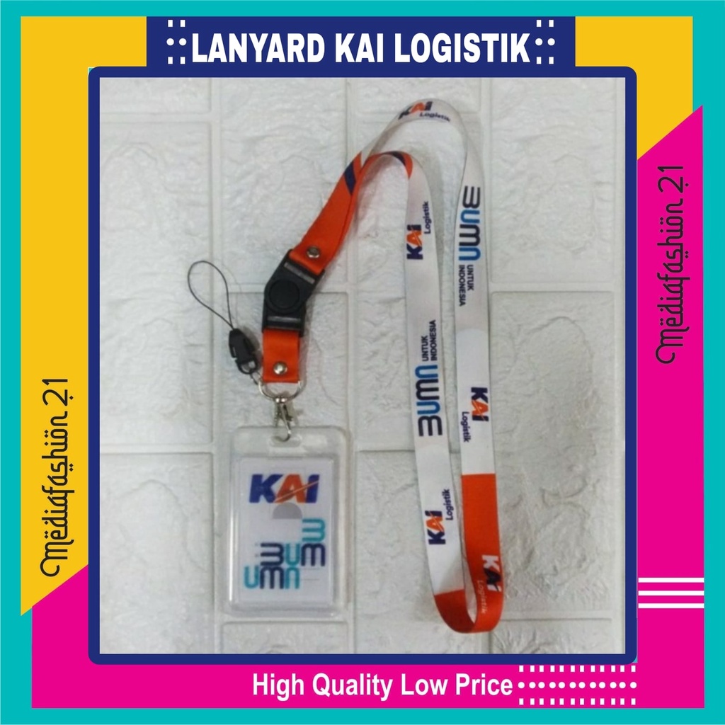 Jual LANYARD ID CARD / TALI GANTUNGAN ID CARD KAI LOGISTIK (KERETA API ...