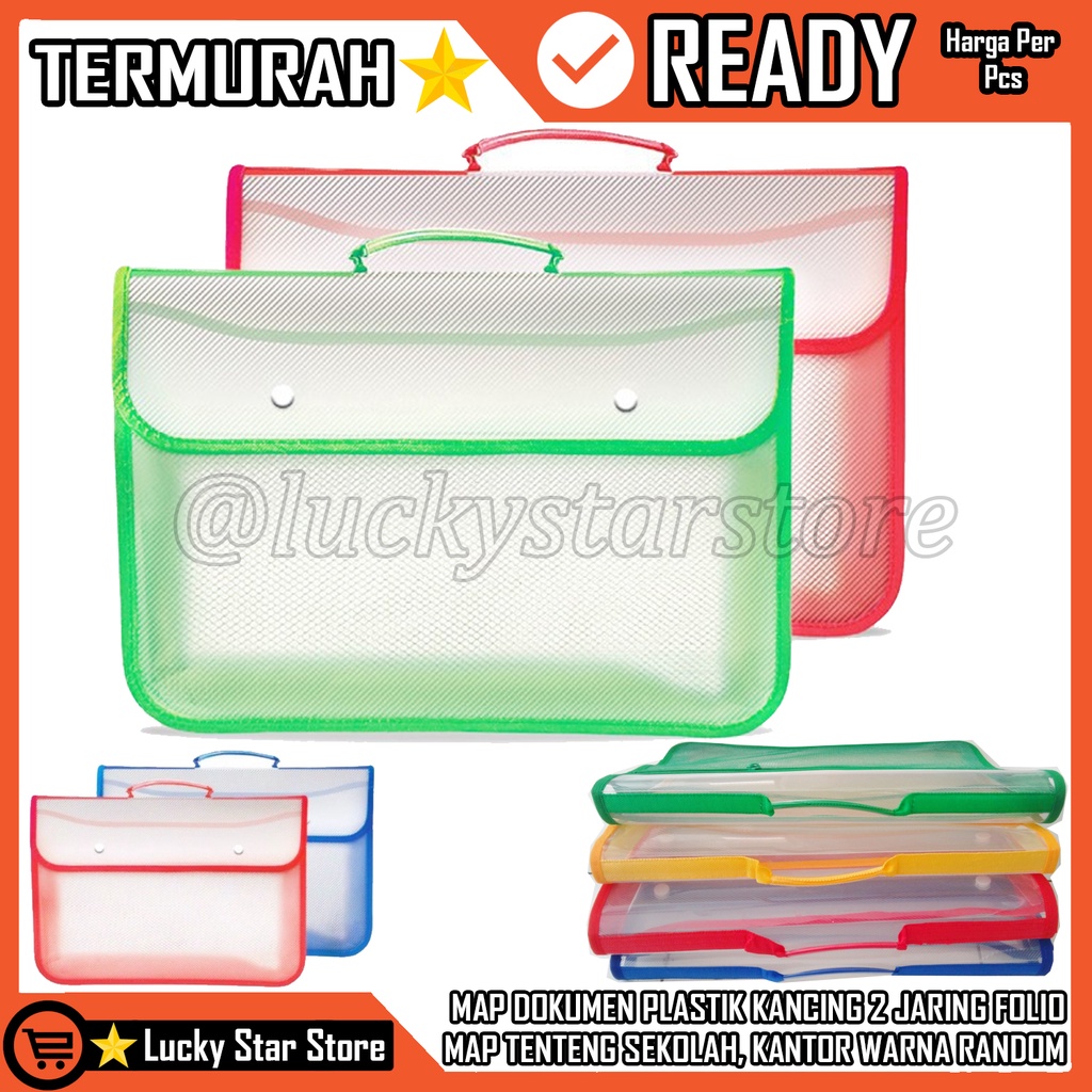 Jual Map Tenteng Sekolah Kantor Kuliah Map Plastik Pelastik Jaring ...