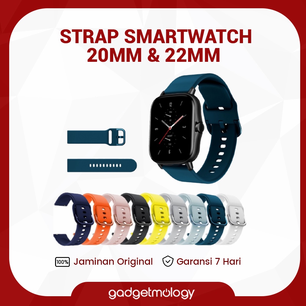 Jual Strap Smartwatch Tali Jam 22mm / 20mm Silicone Universal Quick ...