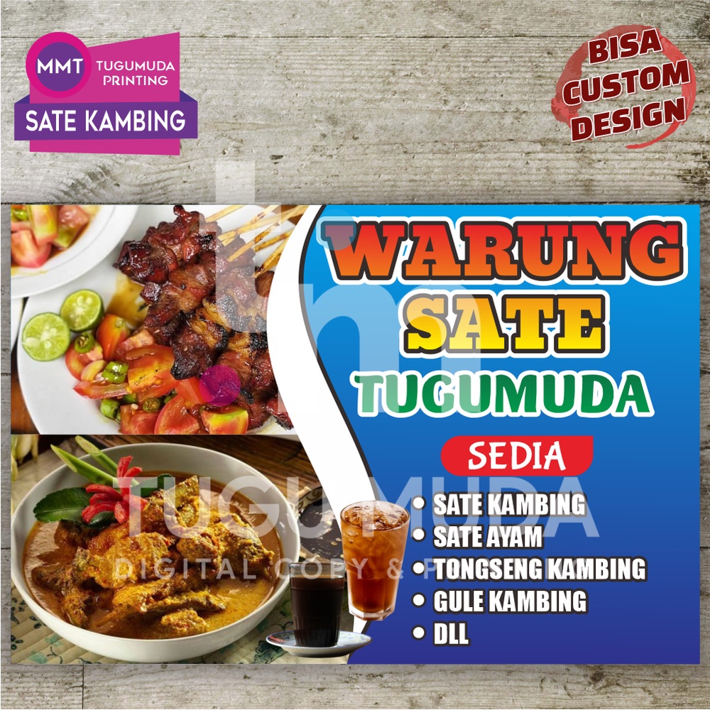 Jual Cetak Spanduk|Banner|MMT-WARUNG SATE AYAM-SATE SAPI-GULAI KAMBING ...