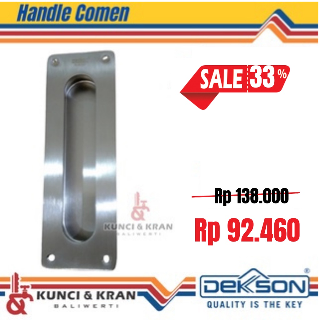 Jual Handle Sliding Dekkson PP 004 SS Pull Plate Kotak Handle Comen ...