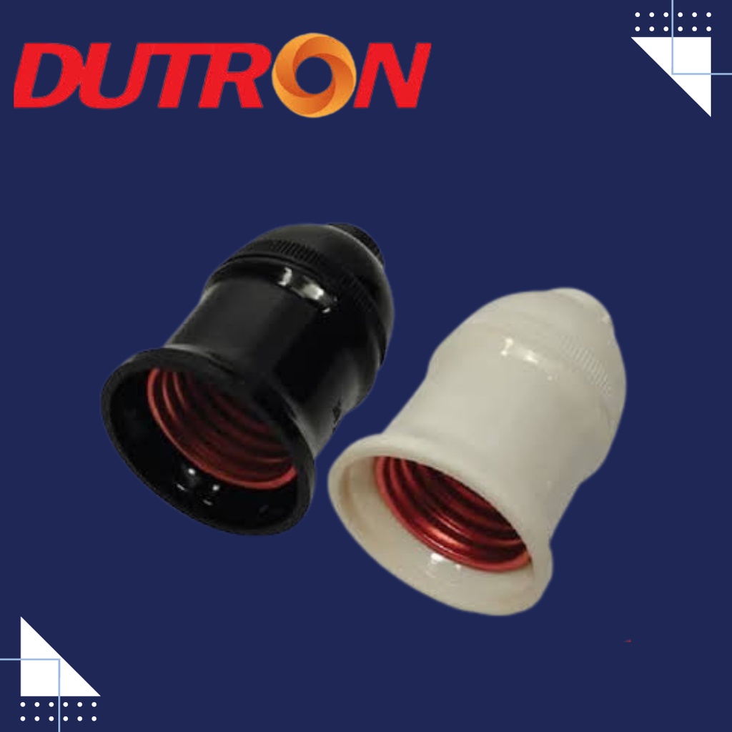 Jual Fitting Lampu Gantung Dutron Fitting Gantung Hitam Fitting Putih - Hitam | Shopee Indonesia