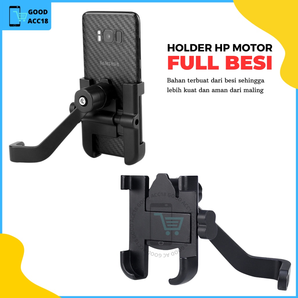 Jual Holder Hp Motor Spion BESI Dudukan Handphone Di Motor Original ...