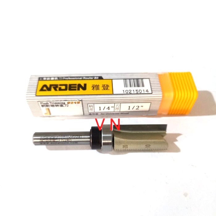 Jual Mata Router/Profil 12mm x 25mm As 1/4 Roda/Bearing Atas/Flush ...