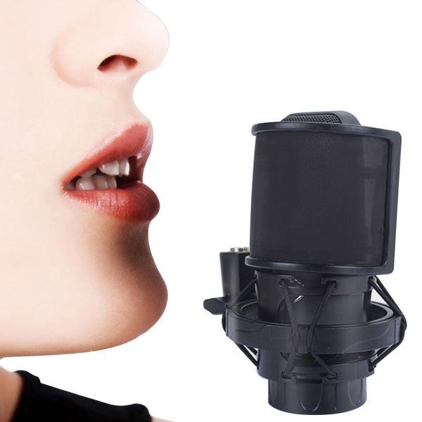 Jual GRATIS ONGKIR Pop Filter U Shape Original Rekaman Studio Recording ...