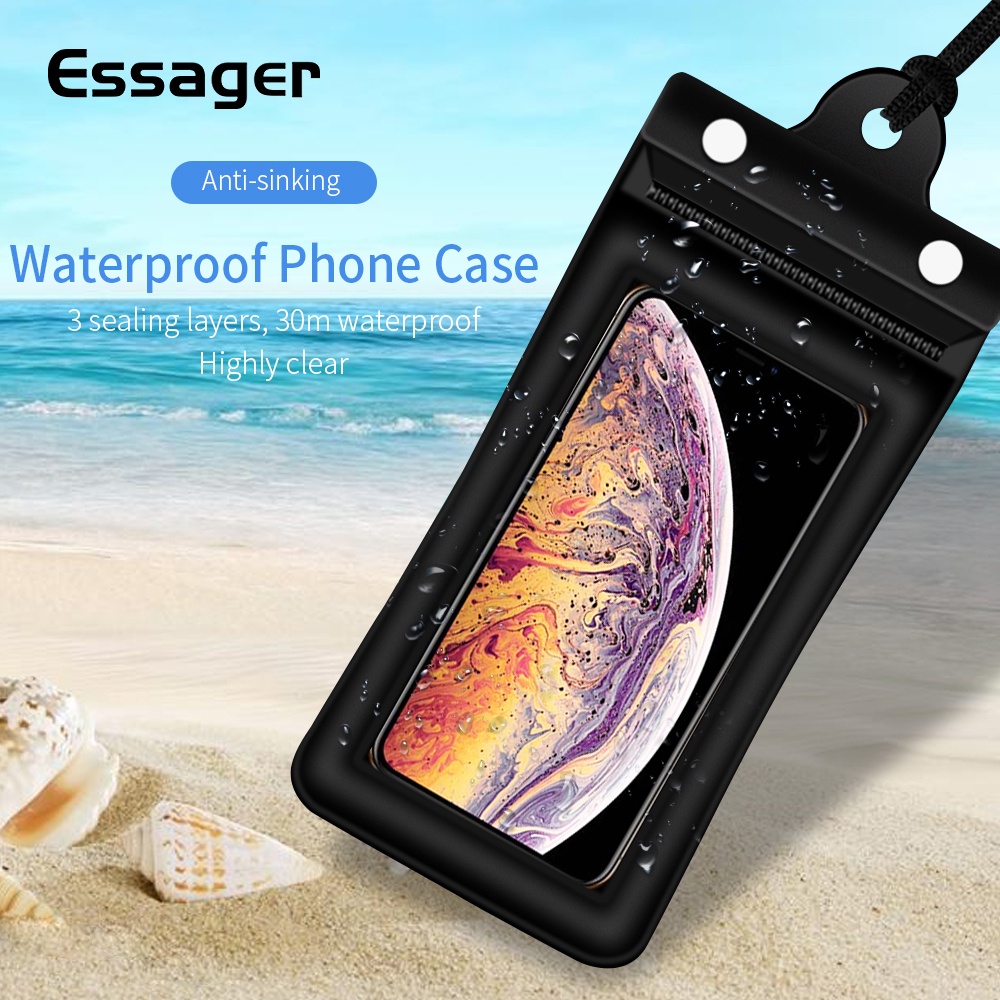 Jual ESSAGER Case Cover Pelindung Tas Plastik HP Smartphone Anti Air ...