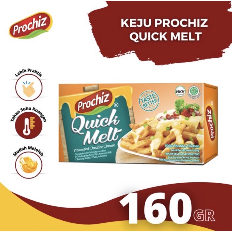Jual Prochiz Quick Melt 160 gr / Keju Cepat Leleh | Shopee Indonesia