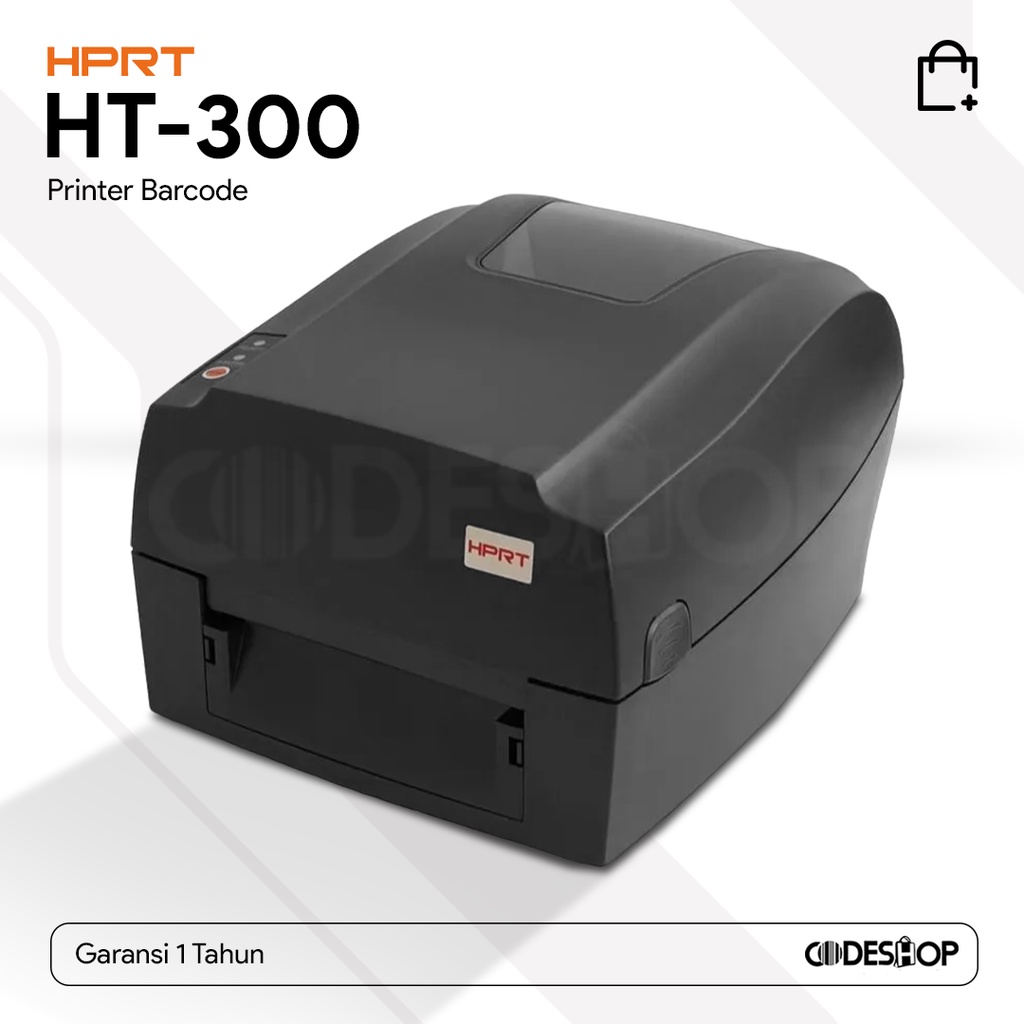 Jual HPRT XT300 Printer Barcode Cetak Label Produk Resi USB LAN Serial ...