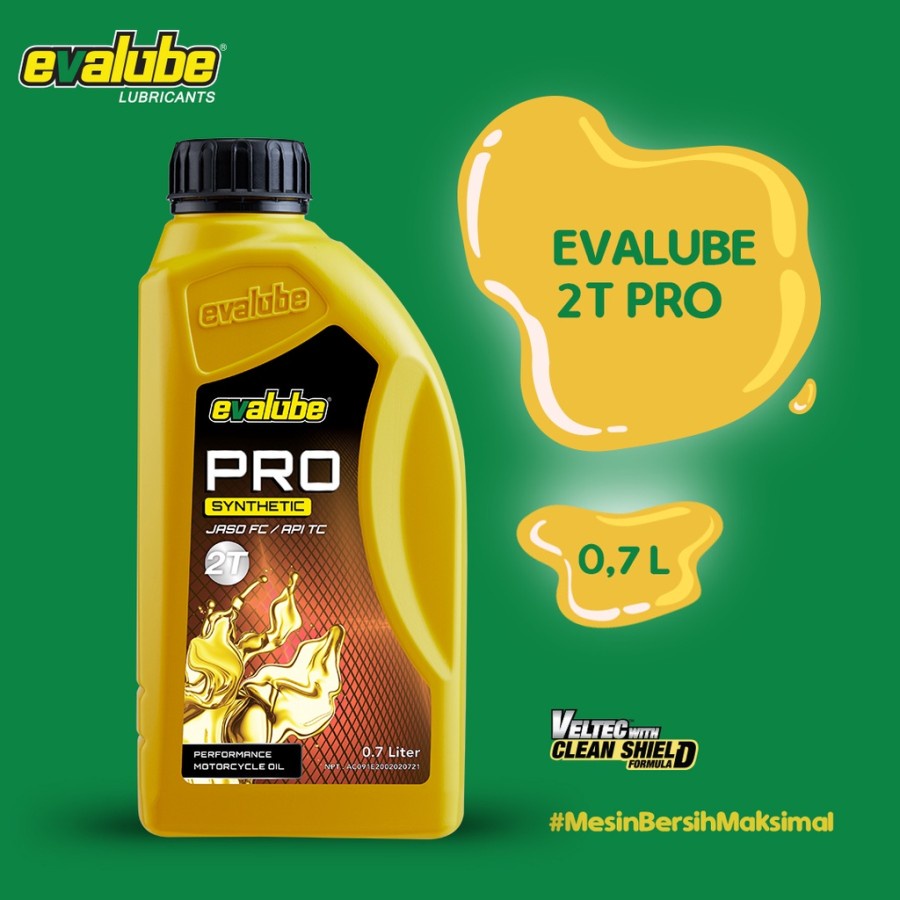 Jual OLI SAMPING EVALUBE 2T PRO 700 ML | Shopee Indonesia