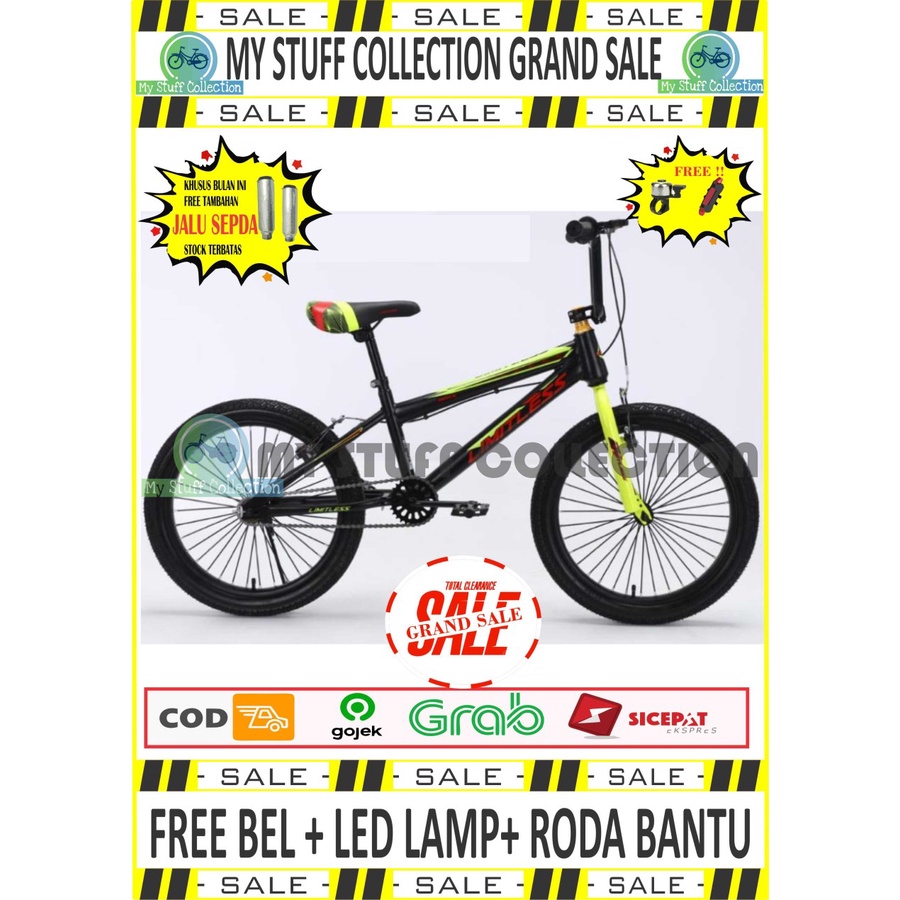 Jual SEPEDA BMX UKURAN 20 INCH COCOK UNTUK USIA 7 TAHUN HINGGA DEWASA ...