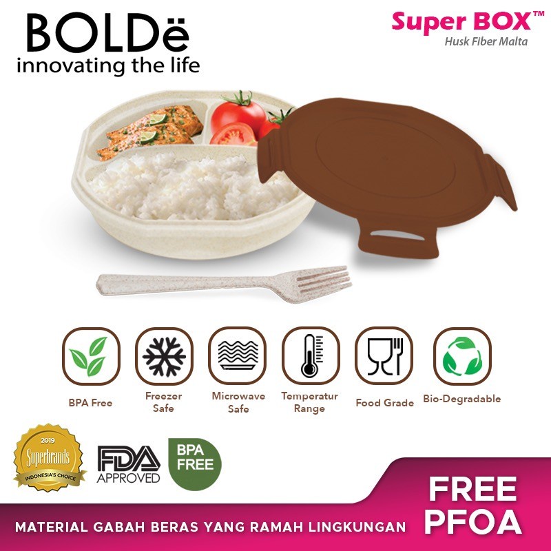 Jual BOLDe Super Box Husk Fiber Malta / Bolde Kotak Makan Lunch Box ...